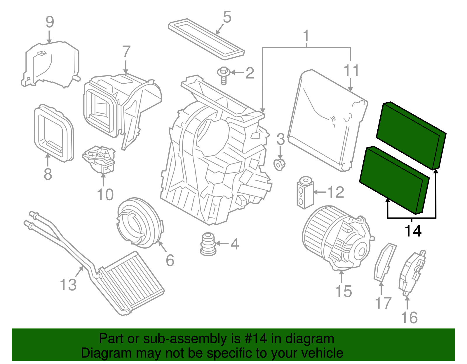 2016-2024 BMW Cabin Air Filter 64-31-6-835-405 | BMWPartsDirect.com