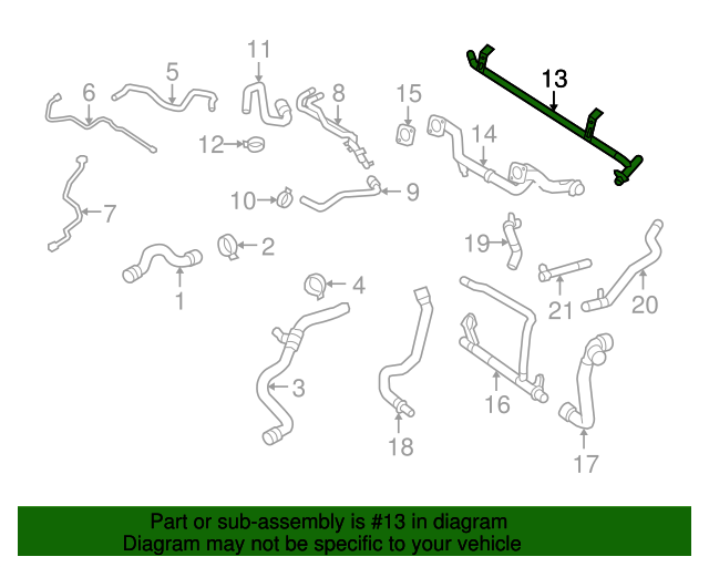 31293052 - Upper Pipe - 2007-2015 Volvo | Volvo OEM Parts Direct
