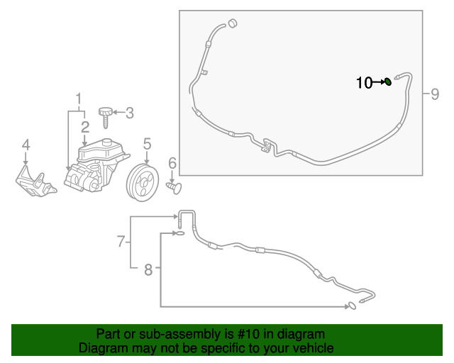 Power Steering Pressure Hose Seal - GM (26001594) | GMPartsDirect.com