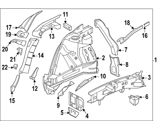 2022-2024 Hyundai Front Mount Bracket 64748-GI000 | QuirkParts