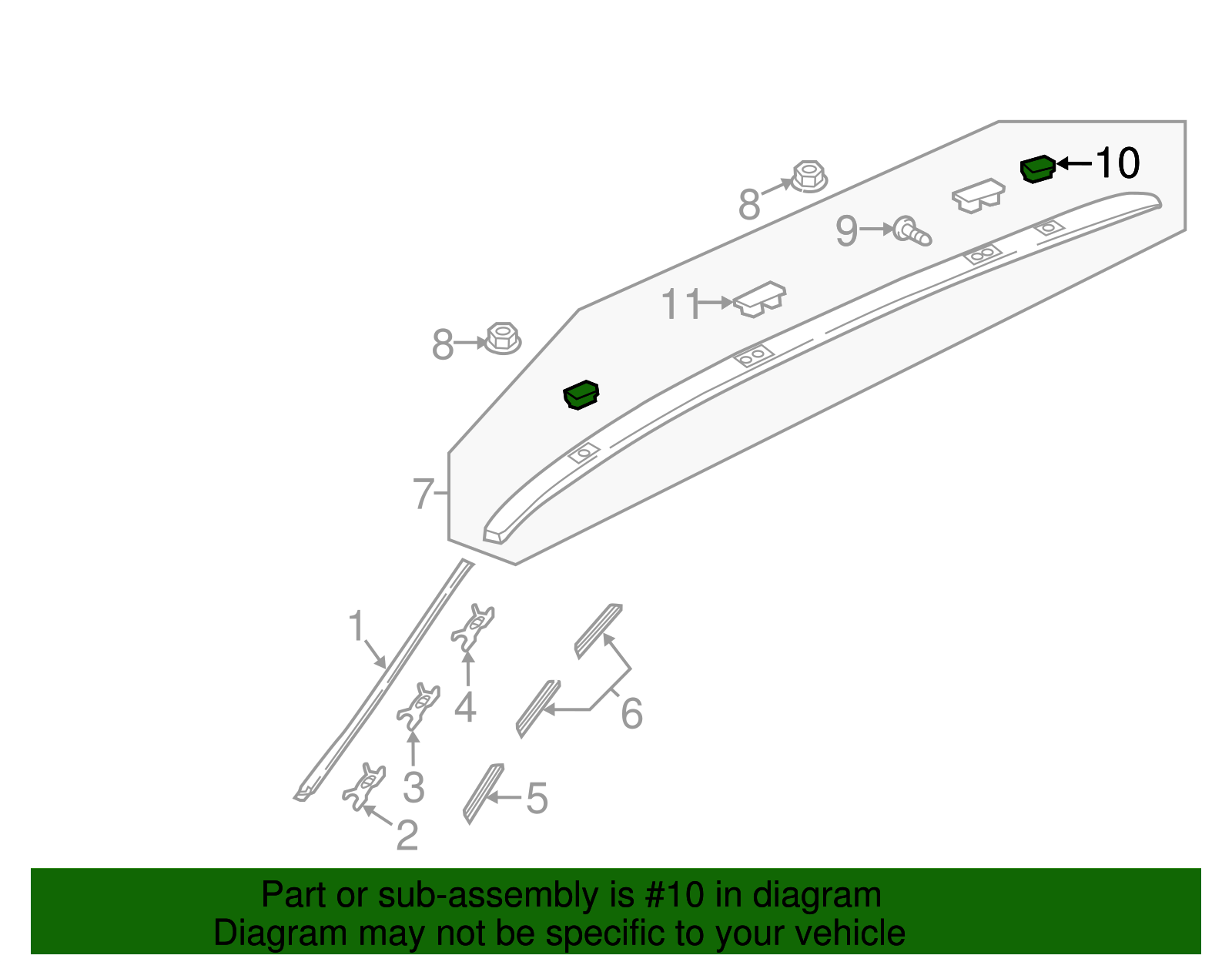 75252-TLA-A01 - 2017-2022 Honda CR-V - Cap Assembly A Roof Rail | Honda ...