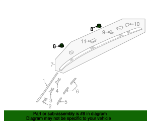 OEM 2017-2025 Honda CR-V Roof Rack Nut 90305-TLA-A00 | Honda Automotive ...