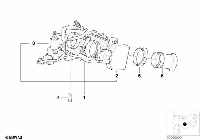 13541342534 - Throttle Body System 1998-2003 BMW-Motorrad | BMW ...