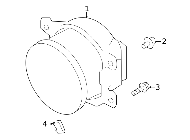 2022-2023 Subaru Outback Fog Lamp Assembly 84501AN030 | Subaru Parts Deals