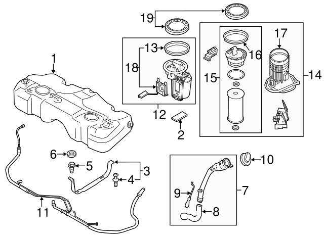 2007-2015 Mini Cooper Fuel Tank Sending Unit Gasket 16-11-1-184-084 ...