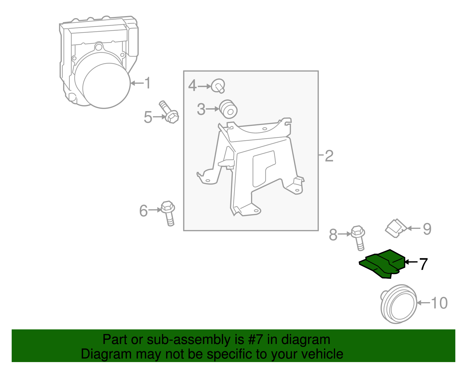 Genuine Toyota Yaw Rate Sensor part# 89180-48090 for 2008-2013 Toyota ...