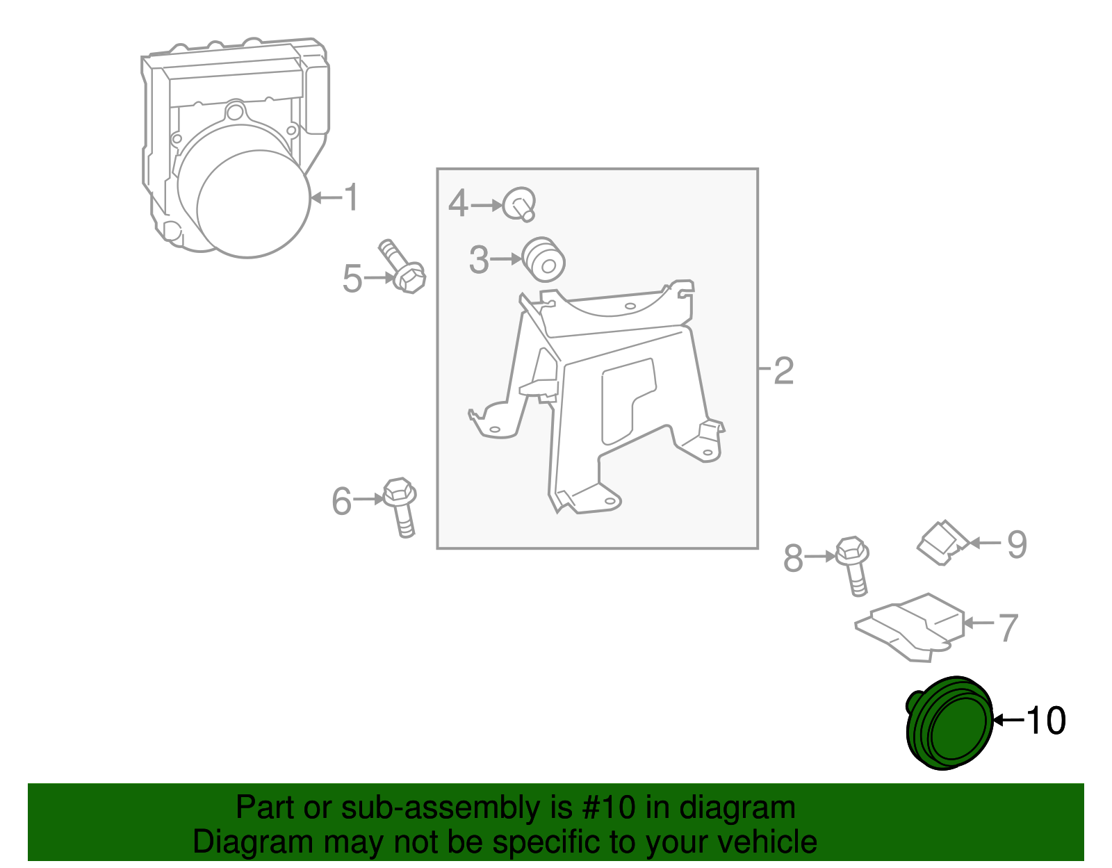 2008-2010 Toyota Highlander ABS Rotor 89544-28010 | OEM Parts Online