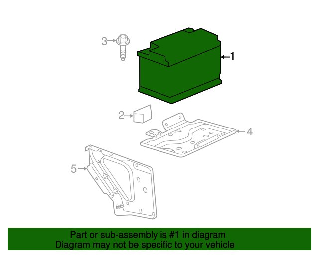88865934 - Vehicle Battery 2007-2024 GM | Gateway Buick GMC Parts