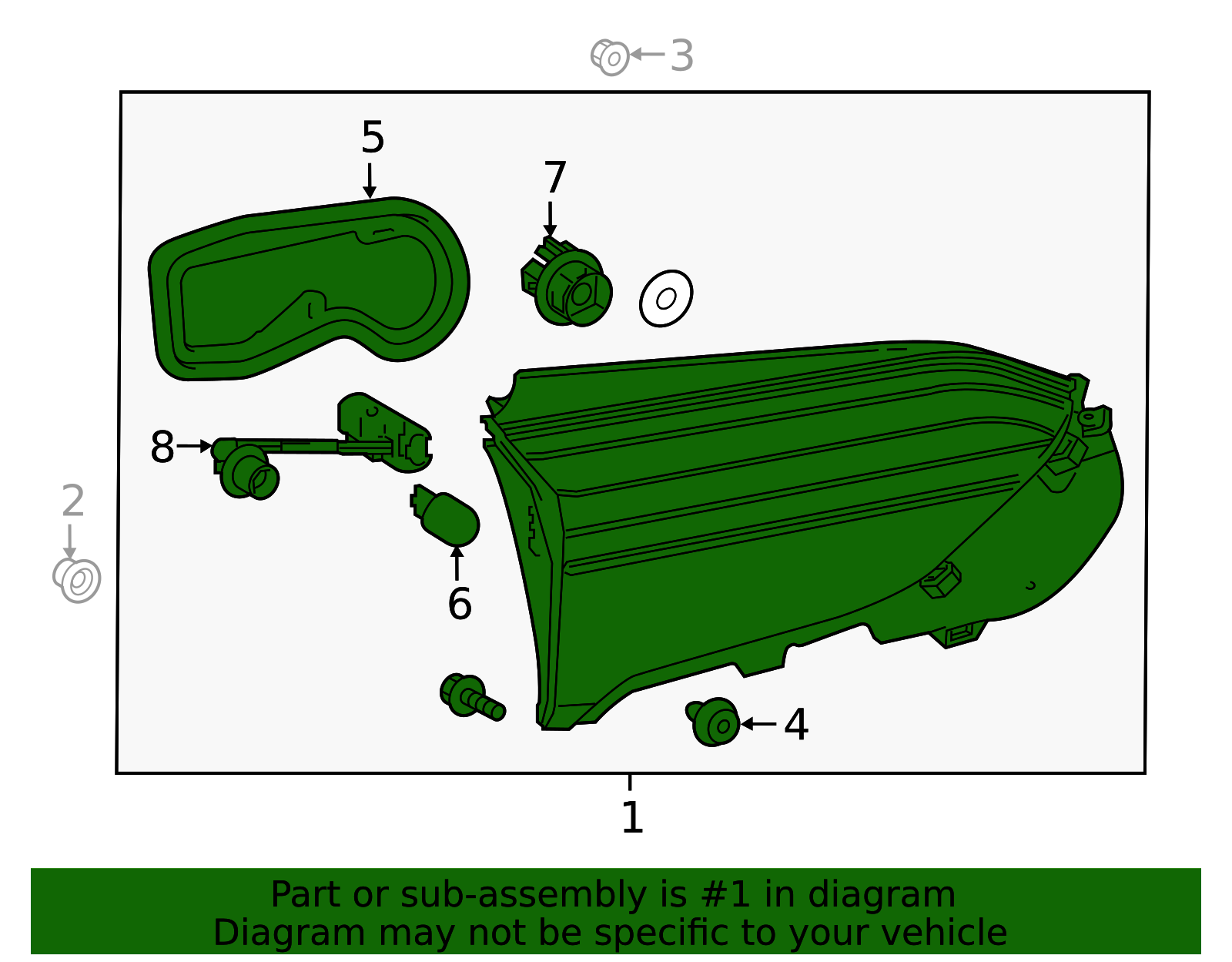 2019-2024 Toyota Backup Lamp 81590-0R060 | OEM Parts Online