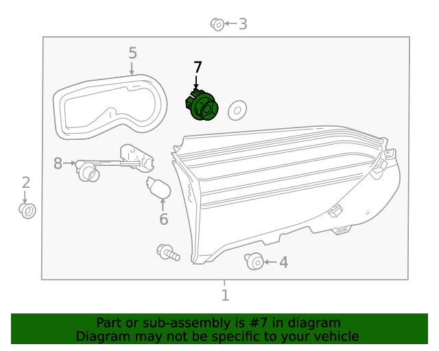 81536-42200 - Led - 2016-2022 Toyota | OEM Genuine Toyota Parts