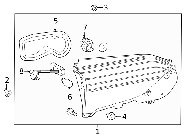 81536-42200 - Led - 2016-2022 Toyota | OEM Genuine Toyota Parts