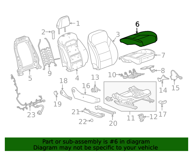 84298802 GM Seat Cover | GM Parts Store