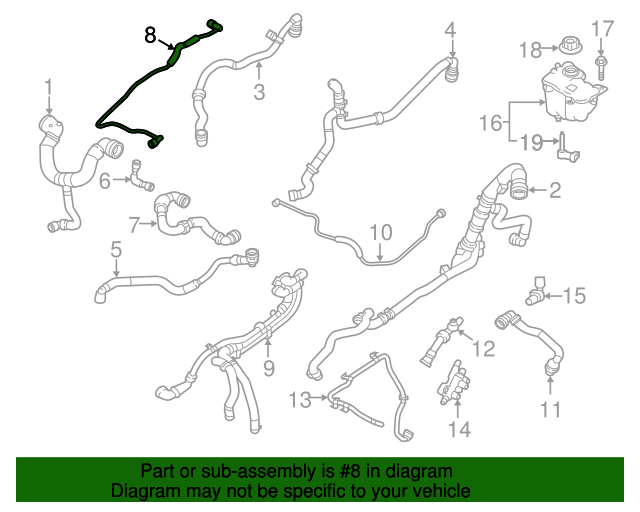 2018-2021 Land Rover Range Rover Velar Overflow Hose LR091647 | OEM ...