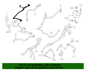 2018-2021 Land Rover Range Rover Velar Overflow Hose LR091647 | OEM ...