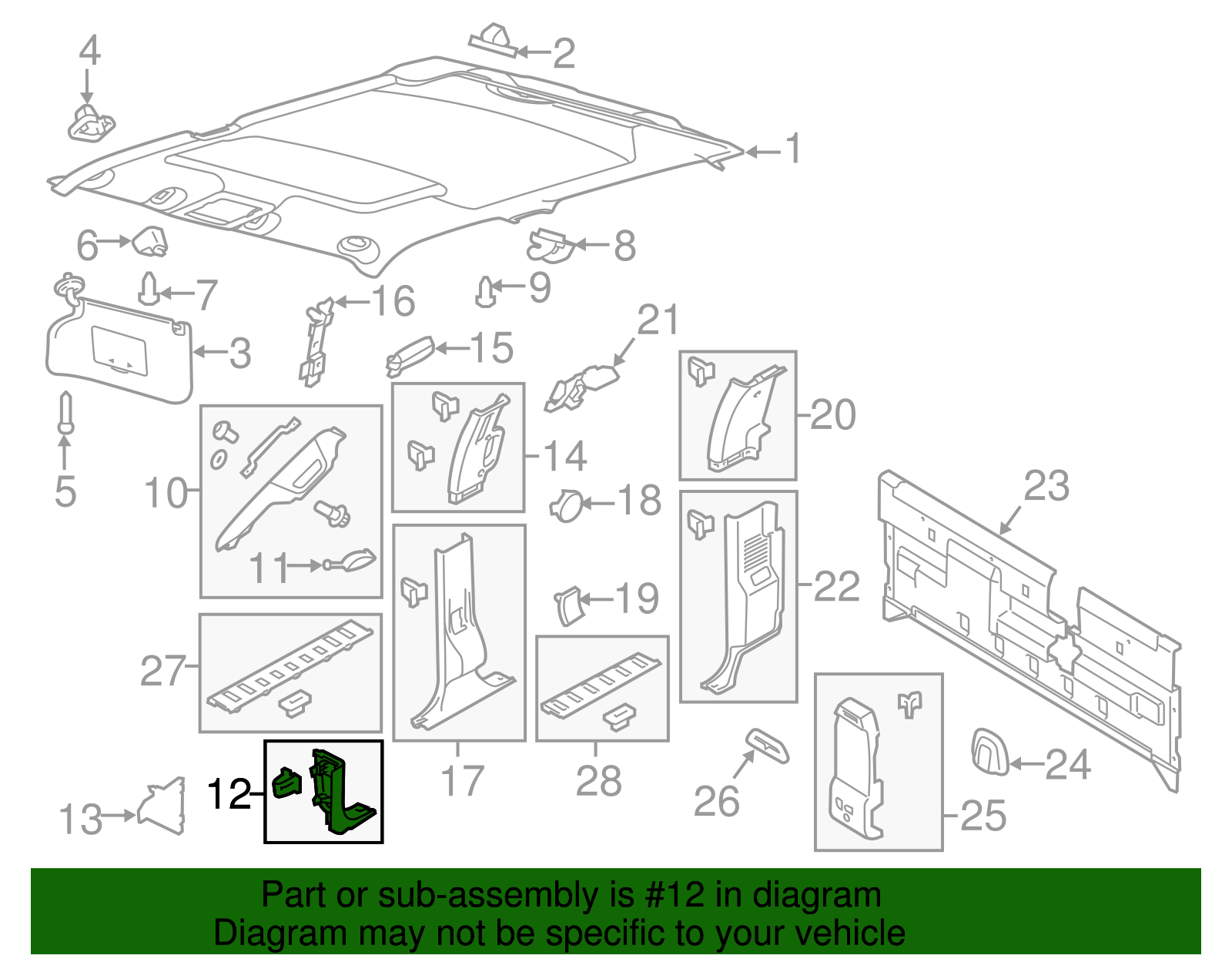 7C3Z-2502345-CA - Cowl Kick Panel 2008-2016 Ford | Big 3 Auto Parts