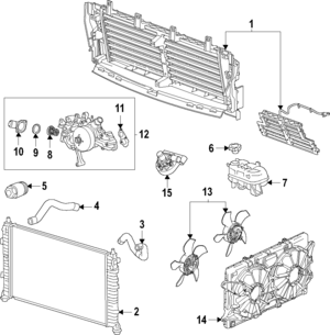 2021-2024 Chevrolet Radiator Shutter Assembly 86584329 | GM Parts Center