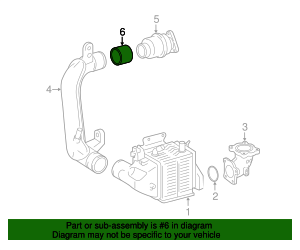 17341-36030 - Turbocharger Intercooler Pipe Adapter 2016-2024 Lexus ...