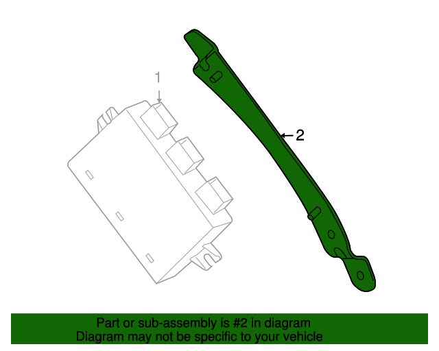 Genuine BMW 66-21-6-914-108 | Control Module Bracket | FREE Shipping on ...