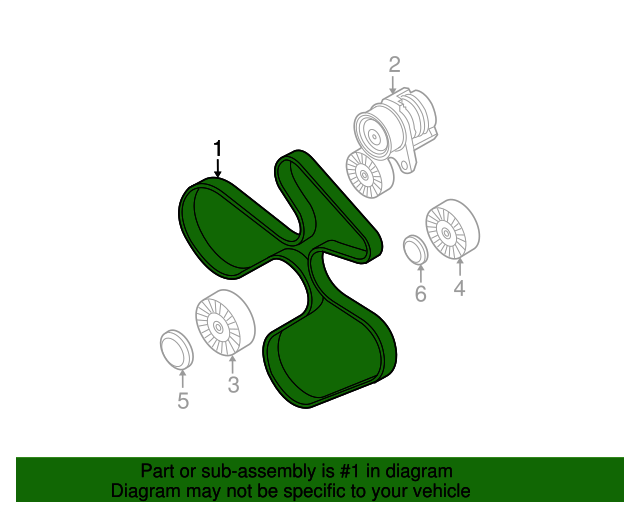 11-28-7-628-653 - Serpentine Belt 2008-2015 BMW | AutoNationParts.com