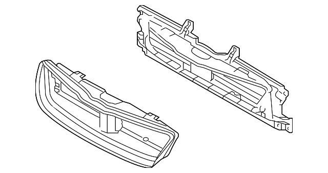 86370-4U000 - Radiator Support Air Deflector 2011-2013 Kia Optima | Kia ...