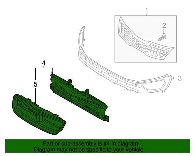 86370-4U000 - Radiator Support Air Deflector 2011-2013 Kia Optima | Kia ...