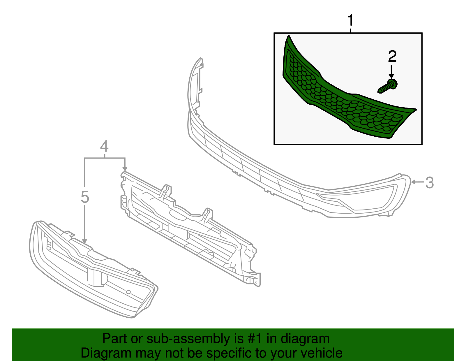 86360-4C000 - Upper Grille 2012-2013 Kia Optima | Kia.Parts