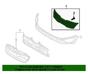 2012-2013 Kia Optima OEM NEW 2012-2013 Kia Optima Chrome Front Upper ...
