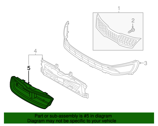 2011-2013 Kia Optima Radiator Support Air Deflector 86374-4U000 ...