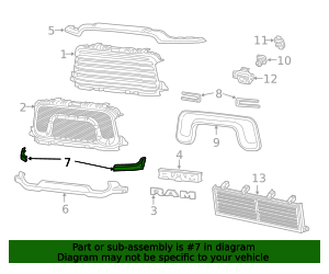6NB33GXHAB - Filler Panel Left - 2019 2020 Ram 2500 | Mopar Parts Canada