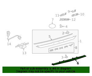 76813-06030 - Lower Trim - 2018-2023 Toyota Camry | OEM Genuine Toyota ...