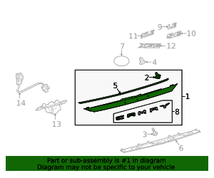 76801-06E10-C1 - License Molding - 2018-2021 Toyota Camry | Sparks Parts