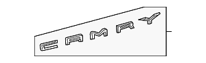 75442-06290 - Deck Lid Emblem 2018-2024 Toyota Camry | Longo Toyota Parts