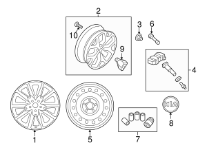 2014-2020 Kia Wheel Nut 52950-3Y000 | TascaParts.com