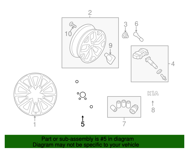 52910 C6730 - Wheel, Alloy 2019-2020 Kia Sorento | Kia.Parts Store