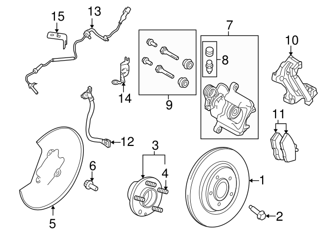 2009-2019 Ford Rotor Bolt W708733-S439 | GetOEMParts.com