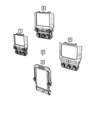 2022-2024 Ram Center Stack Controls 68526783AC | Mopar eStore