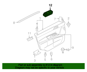 31343549 - Door Window Switch 2010-2011 Volvo | AutoNationParts.com