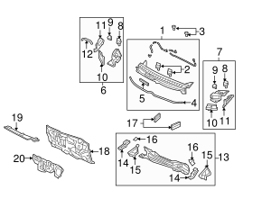61124-SNA-A00ZZ - Bracket, Front Fender (Rear) - 2006-2011 Honda Civic ...