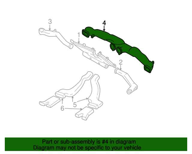 2005-2008 Hyundai Tiburon Air Distributor 97470-2C500 | QuirkParts