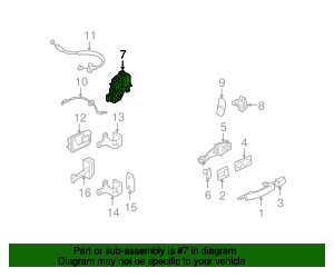 2010-2019 Land Rover Lock Actuator LR091345 | OEM Parts Online