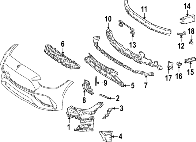 206-885-73-01 - Lower Duct 2022-2024 Mercedes-Benz | Mercedes-Benz USA ...