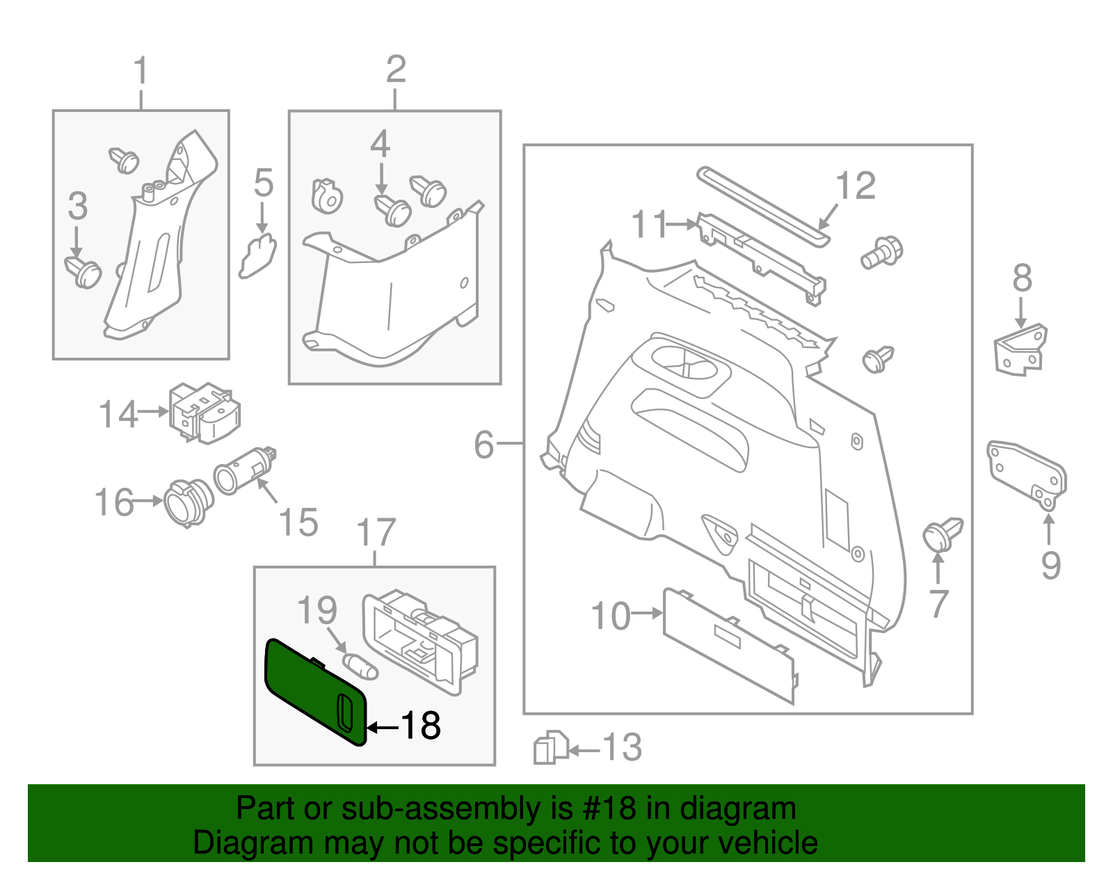 26442-AL510 - Lens - 2011-2017 Nissan Quest | World OEM Parts Nissan