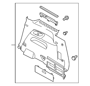 2011-2017 Nissan Quest Lower Trim Panel - Driver's Side (LH) 84953 ...