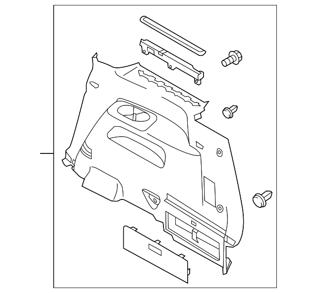 2011-2017 Nissan Quest Lower Trim Panel - Driver's Side (LH) 84953 ...
