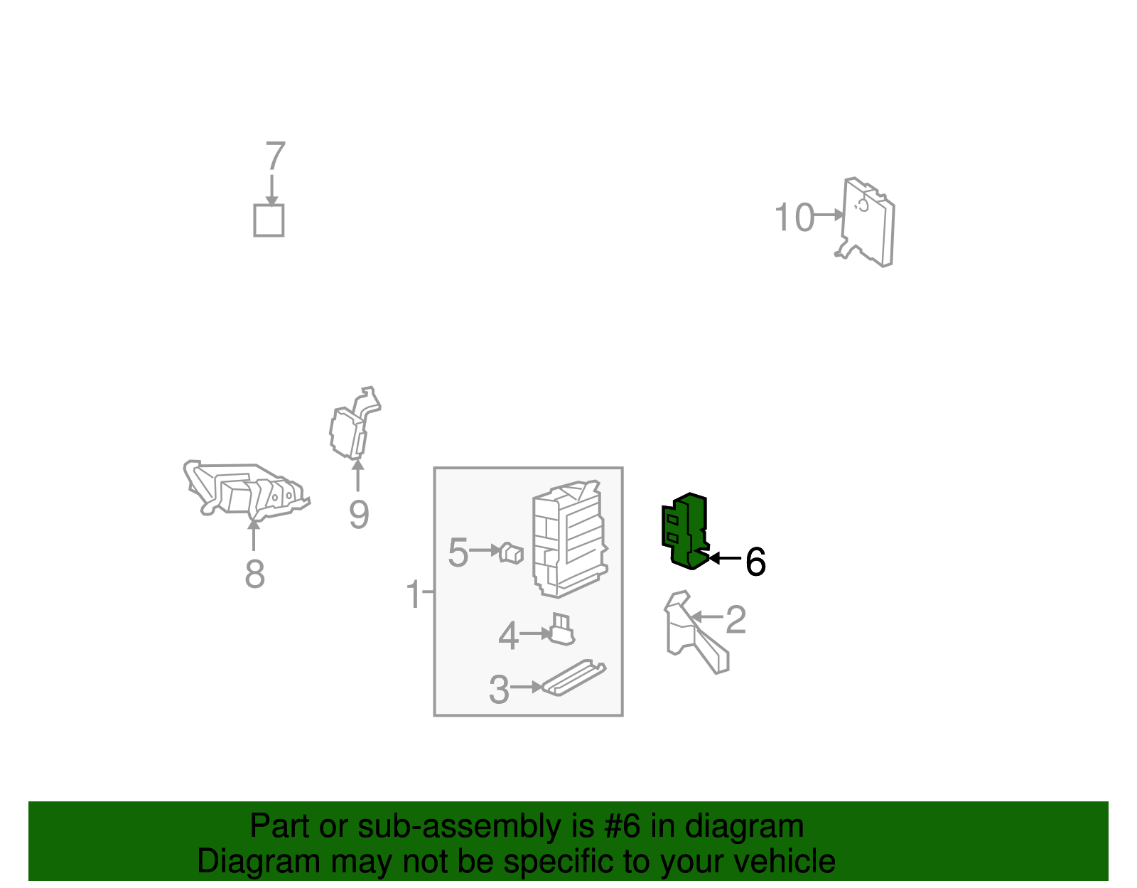 2009-2015 Toyota Venza Relay Box 82660-0T030 | Toyota Parts Center