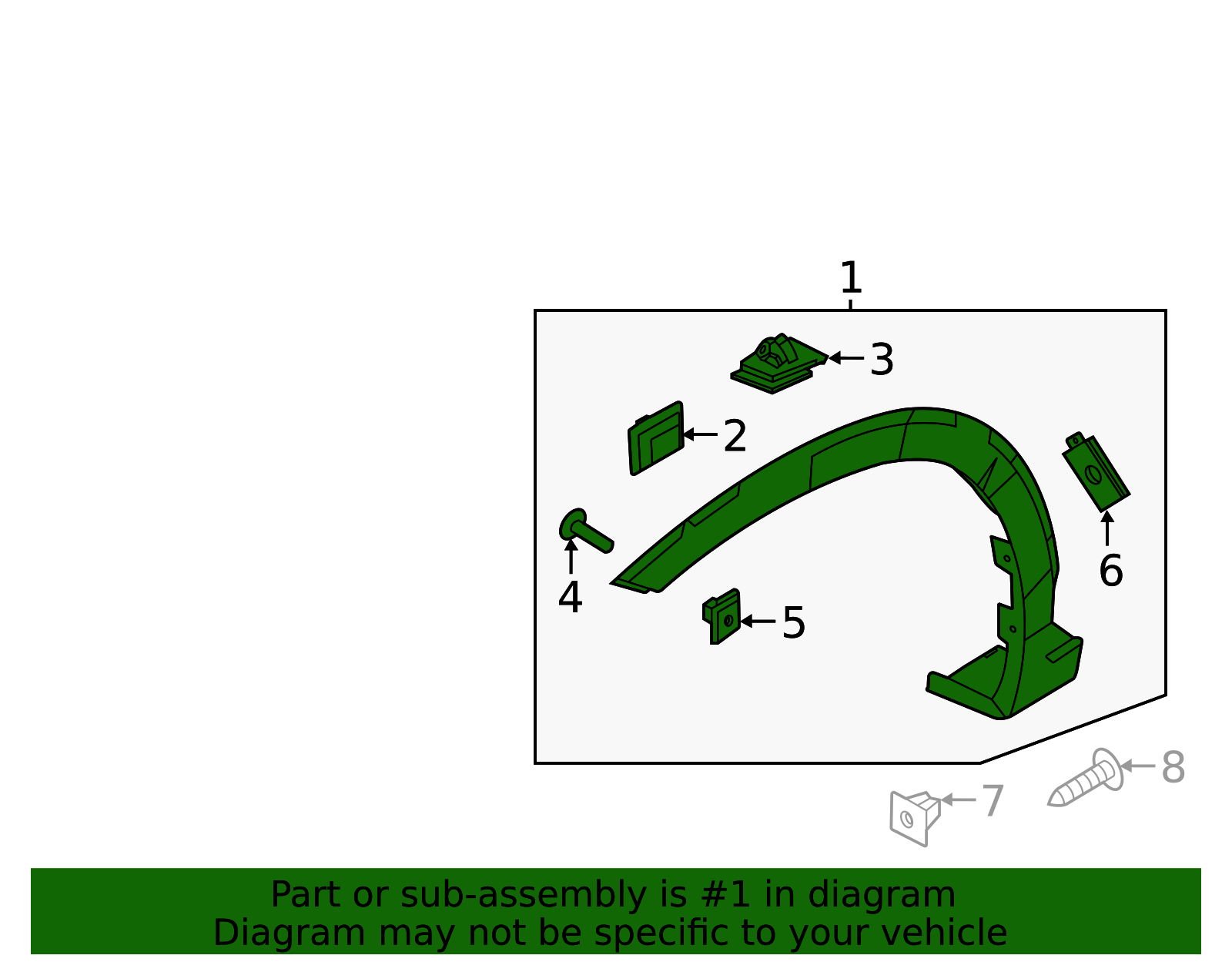 2023-2025 Hyundai Palisade Wheel Opening Molding 87712-S8SA0 | OEM ...