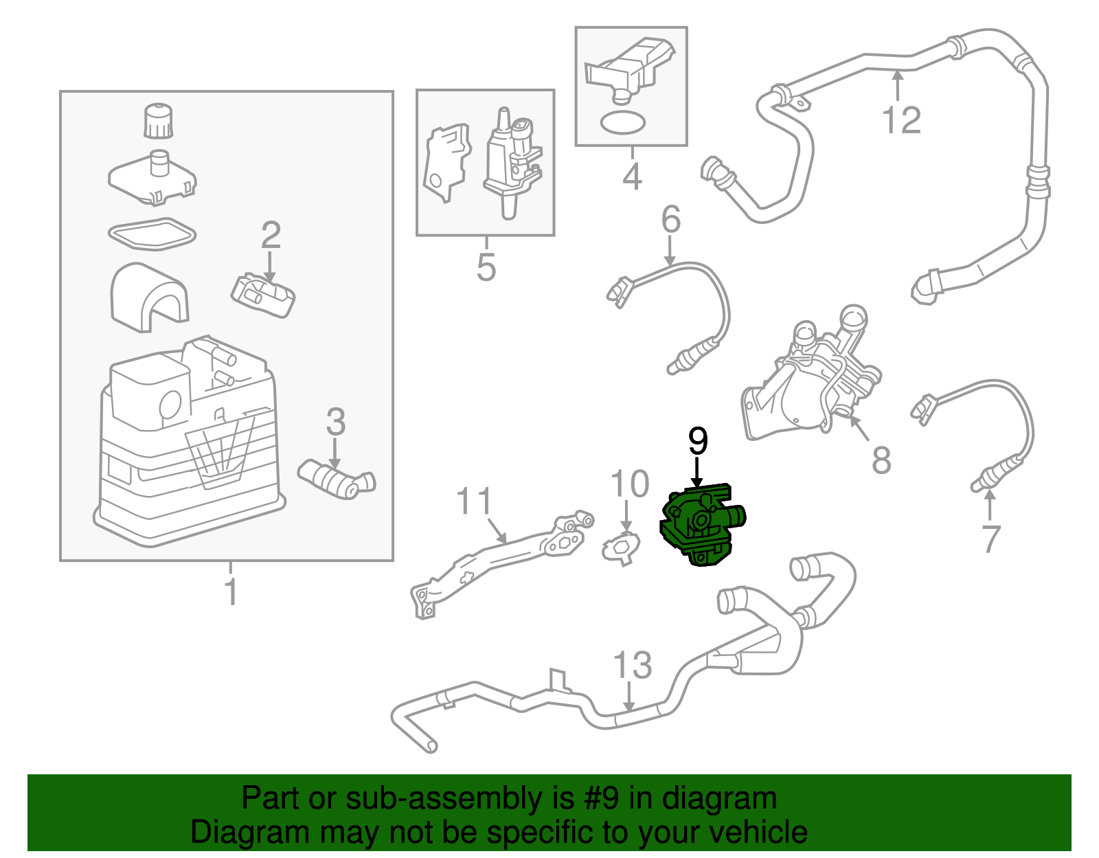 2013-2017 GM Secondary Air Injection Check Valve 12639108 | Chevy Parts ...