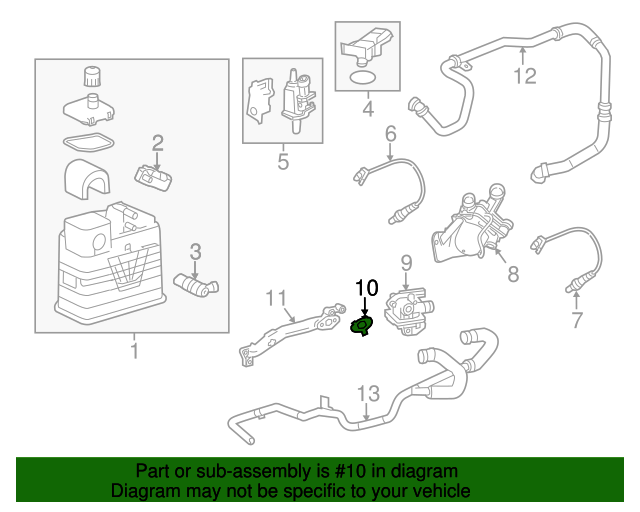 2013-2016 GM Secondary Air Injection Pump Check Valve Gasket 12642943 ...