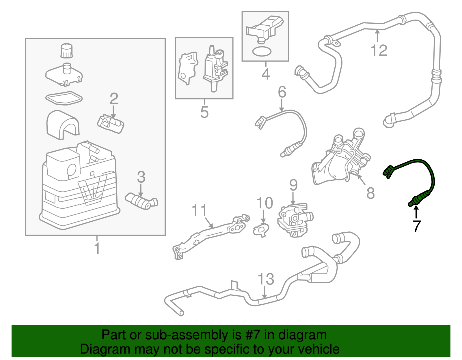 2010-2017 GM Heated Oxygen Sensor 12656543 | TascaParts.com
