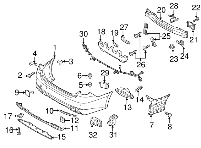 86650-3T500 - Bumper Cover 2016 Kia K900 | Kia.Parts Store